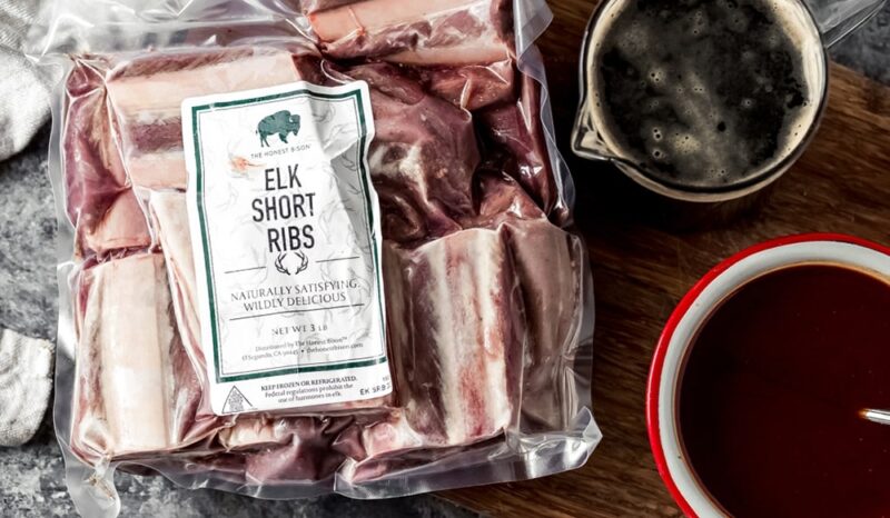 Beer-Braised BBQ Elk Short Ribs - The Honest Bison