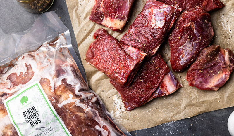 red-wine-braised-bison-short-ribs-recipes-raw-short-ribs - The Honest Bison